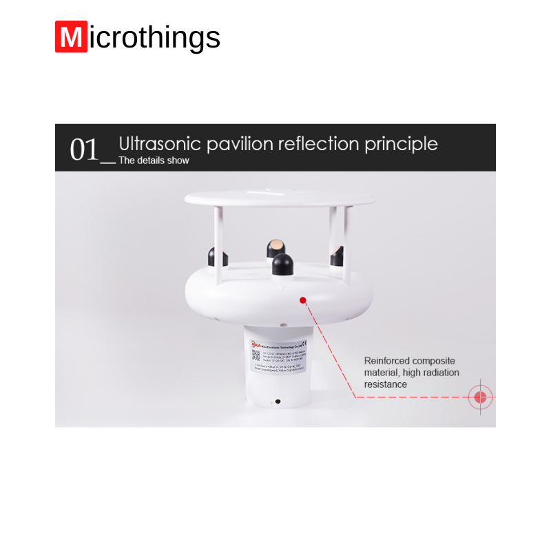 Ultrasonic Wind Speed and Direction Sensor - Microthings
