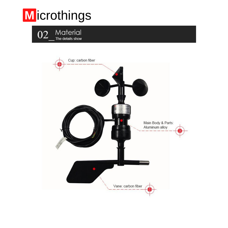 Wind Speed and Direction Sensor - Microthings