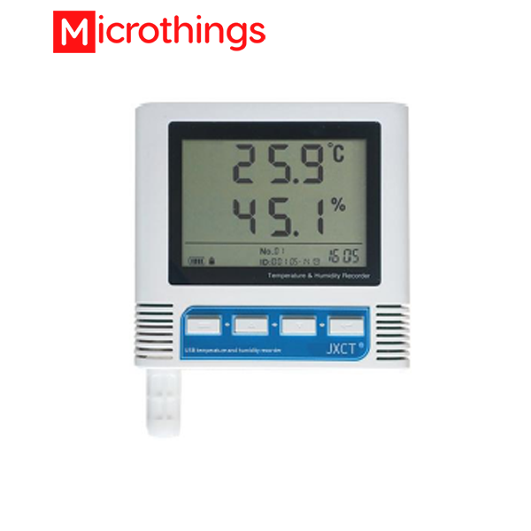 LCD Temperature and Humidity Recorder - Microthings