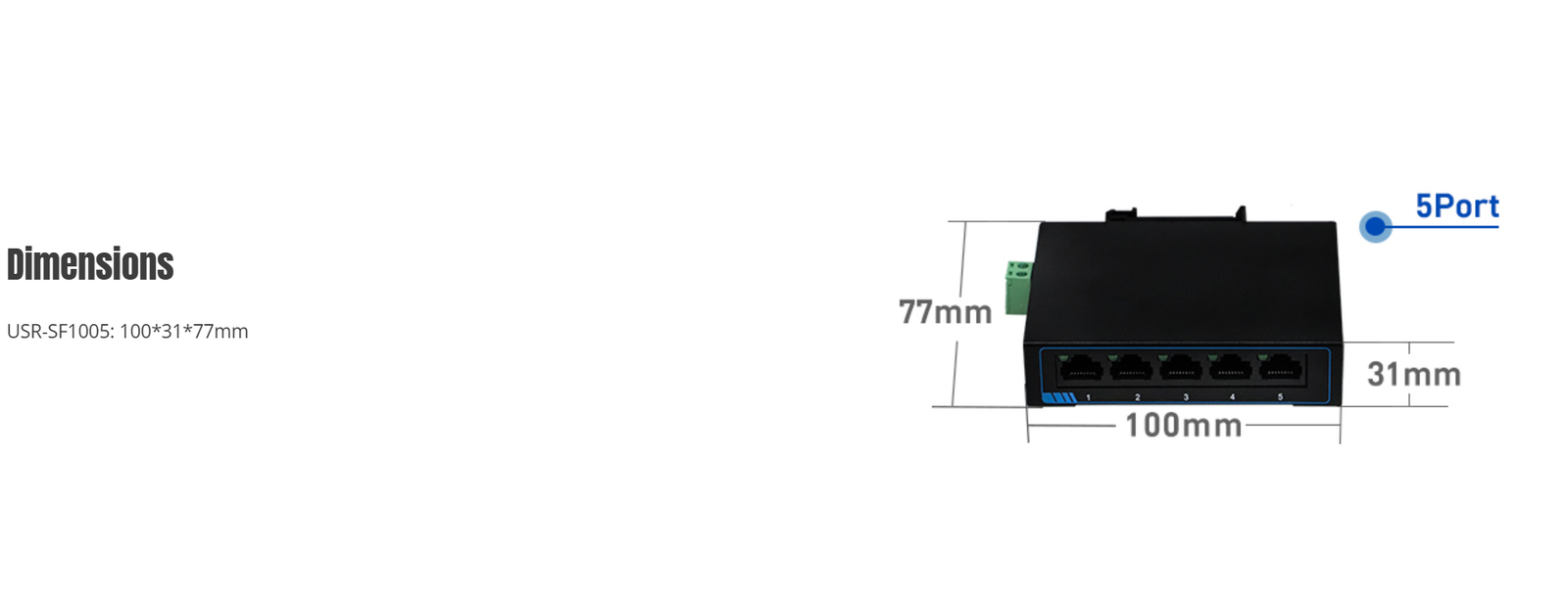 5 Port 100M Ethernet switch - Solusi Pintar untuk Industri Otomasi